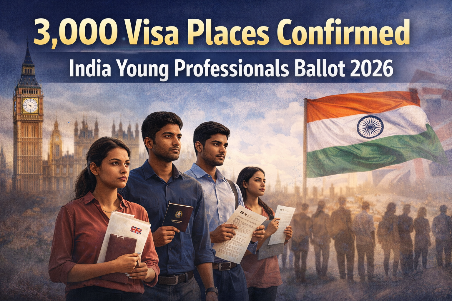 3,000 Visa Places : India Young Professionals Ballot 2026 - UKVICAS